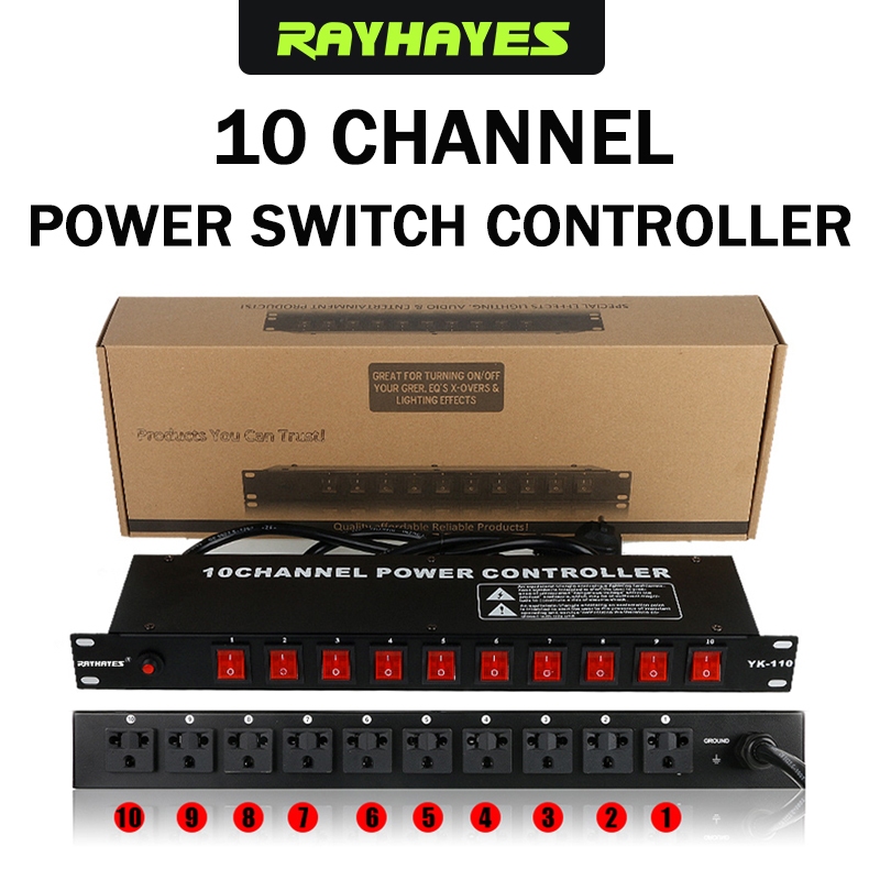 RAYHAYES 10 Channel Power Controller 10 Power Switch Controller Power ...
