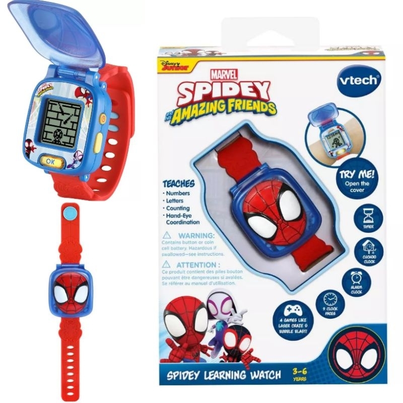 VTech Spiderman Learning Watch Kids Toy | Shopee Philippines