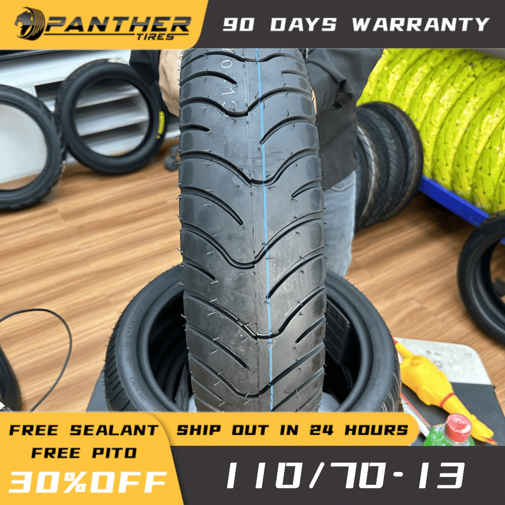 [90 DAYS WARRANTY] [Free Sealant & Pito] Panther Motorcycle Tires 14 ...