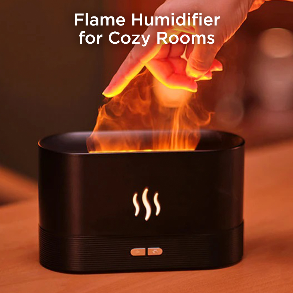 Garden Lab Flame Humidifier Diffuser for Aesthetic Cozy Room | Shopee ...