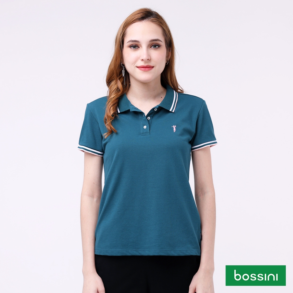 Bossini Ladies Pique Short Sleeves Blouse OST03-0008 | Shopee Philippines