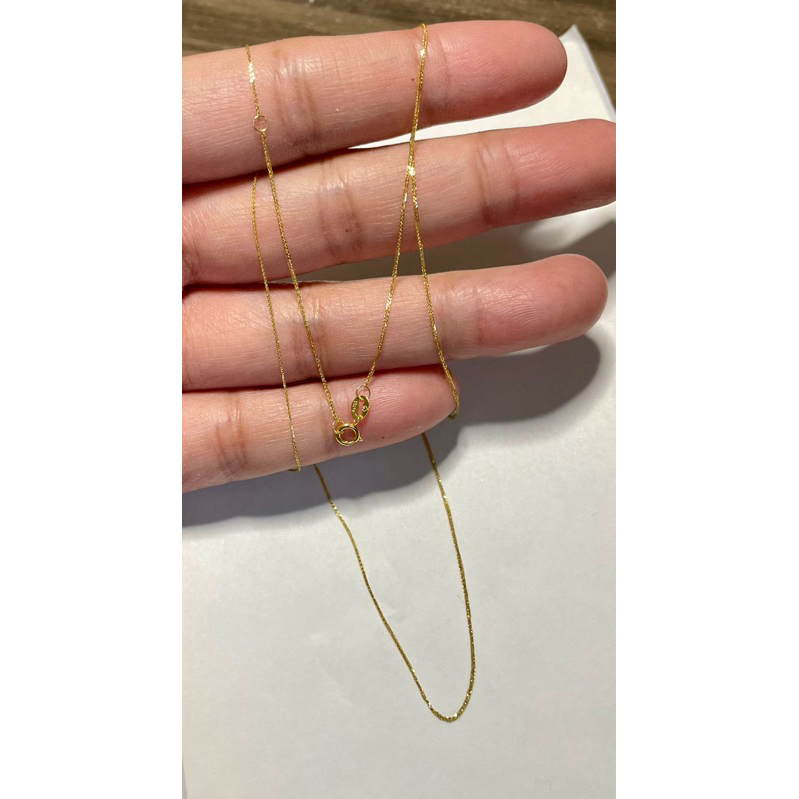 PAWNABLE ON SALE Saudi Gold Foxtail Chain Necklace(Lightweight, manipis ...