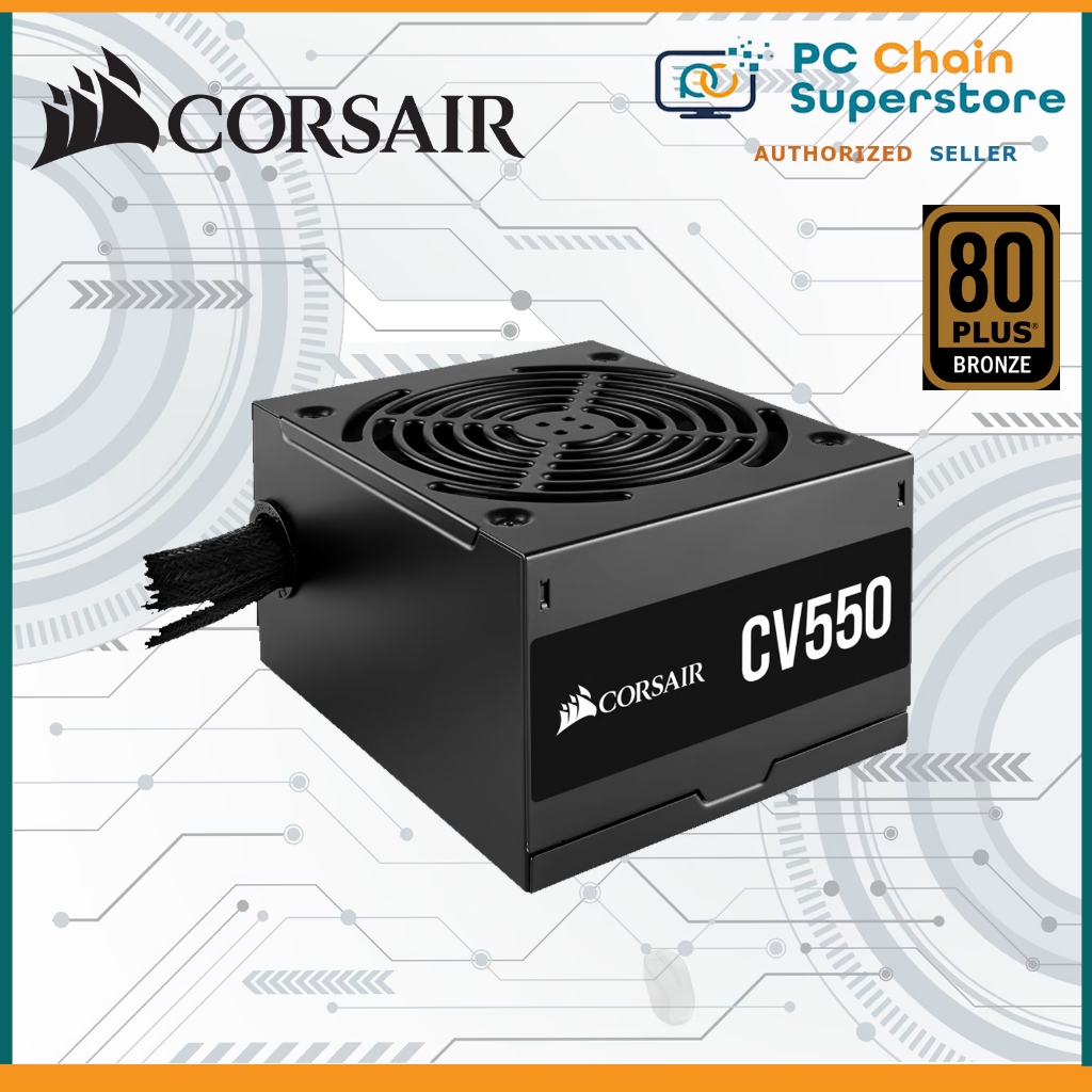 Corsair CV450 450W / CV550 / CX550 550W 80+ Bronze Certified Power ...