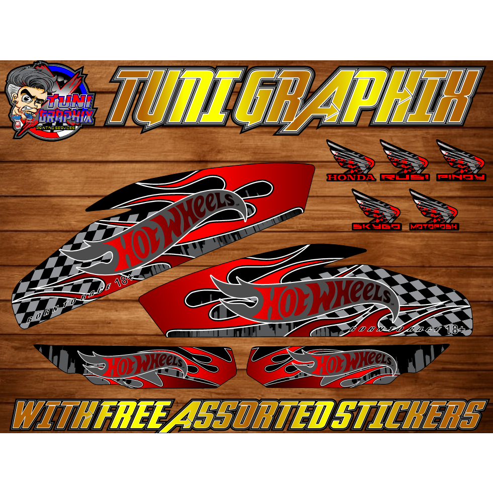 TMX / RUSI / PINOY / SKYGO / MOTOPOSH / DECALS STICKER ( HOTWHEELS ...