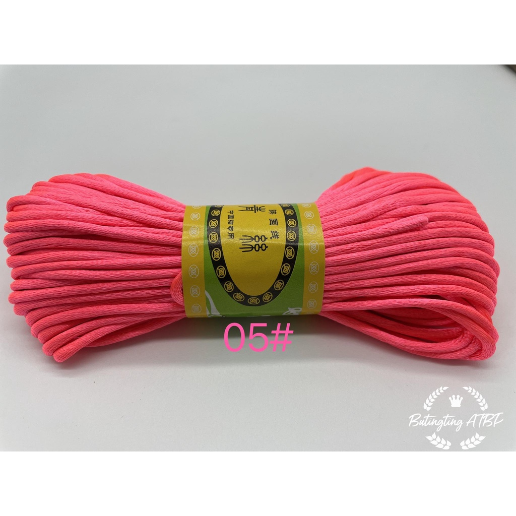 20 Yards/ bundle 2.5mm Polyester Braided Long Rope DIY Chinese Knot ...