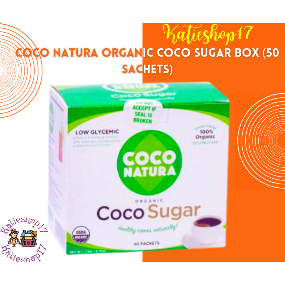 Coco Natura Organic Coco Sugar Box (50 sachets) | Shopee Philippines