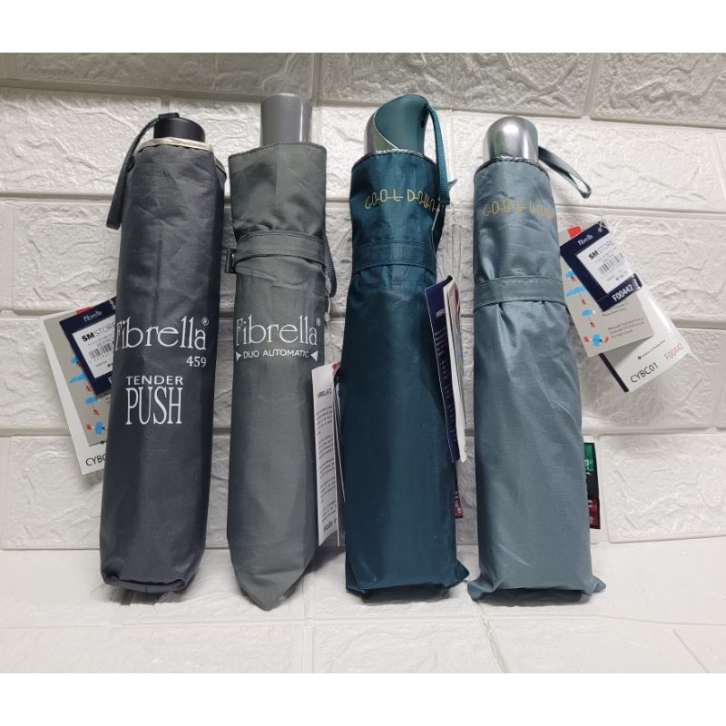 fibrella umbrella water resistant automatic assorted color | Shopee ...