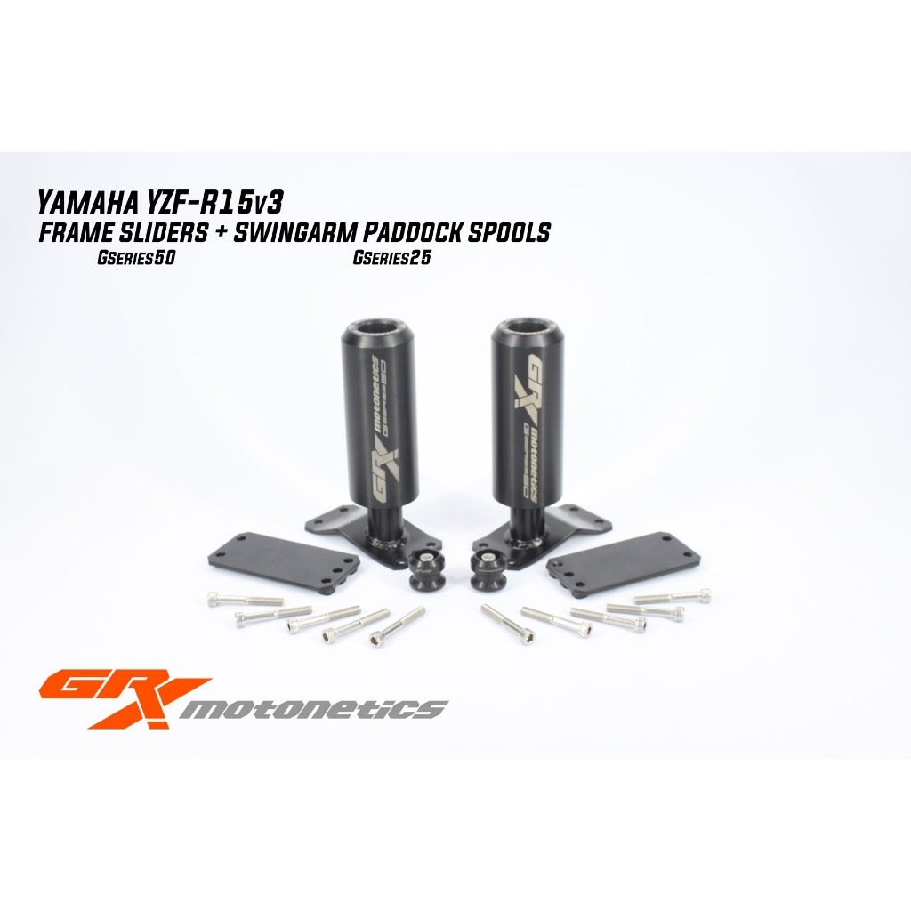 Yamaha YZF-R15 v3 Frame Sliders + Swingarm Paddock Spools | Shopee ...