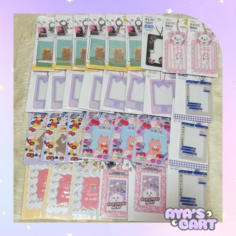 [DAISO KOREA] Photocard Holder Keyring Keychain Acrylic | Shopee ...