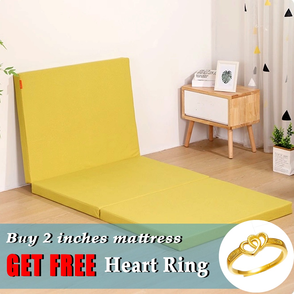 Foldable Foam 3 FOLDS 2 INCHES 2x30X75 GET FREE RING Bedding Mattress ...
