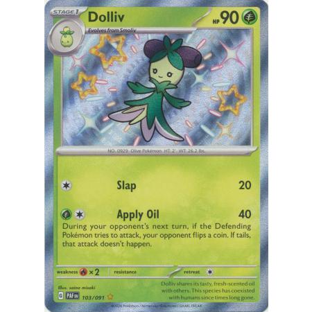 Dolliv Shiny Rare Scarlet & Violet: Paldean Fates Pokemon TCG Trading ...