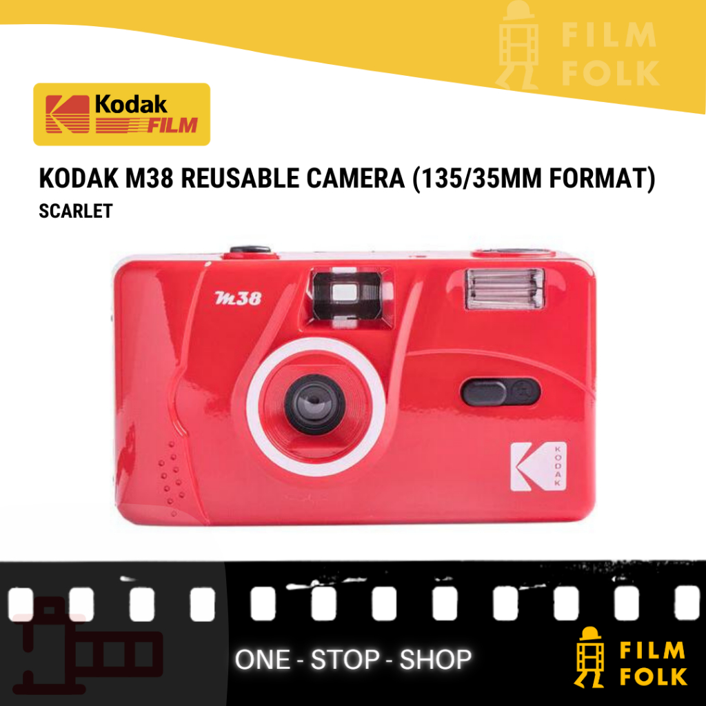 KODAK M38 REUSABLE CAMERA (135/35MM FORMAT) - SCARLET | Shopee Philippines