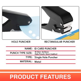 ID Puncher (Rectangular/Circular) Handheld Metal Body Heavy Duty ...