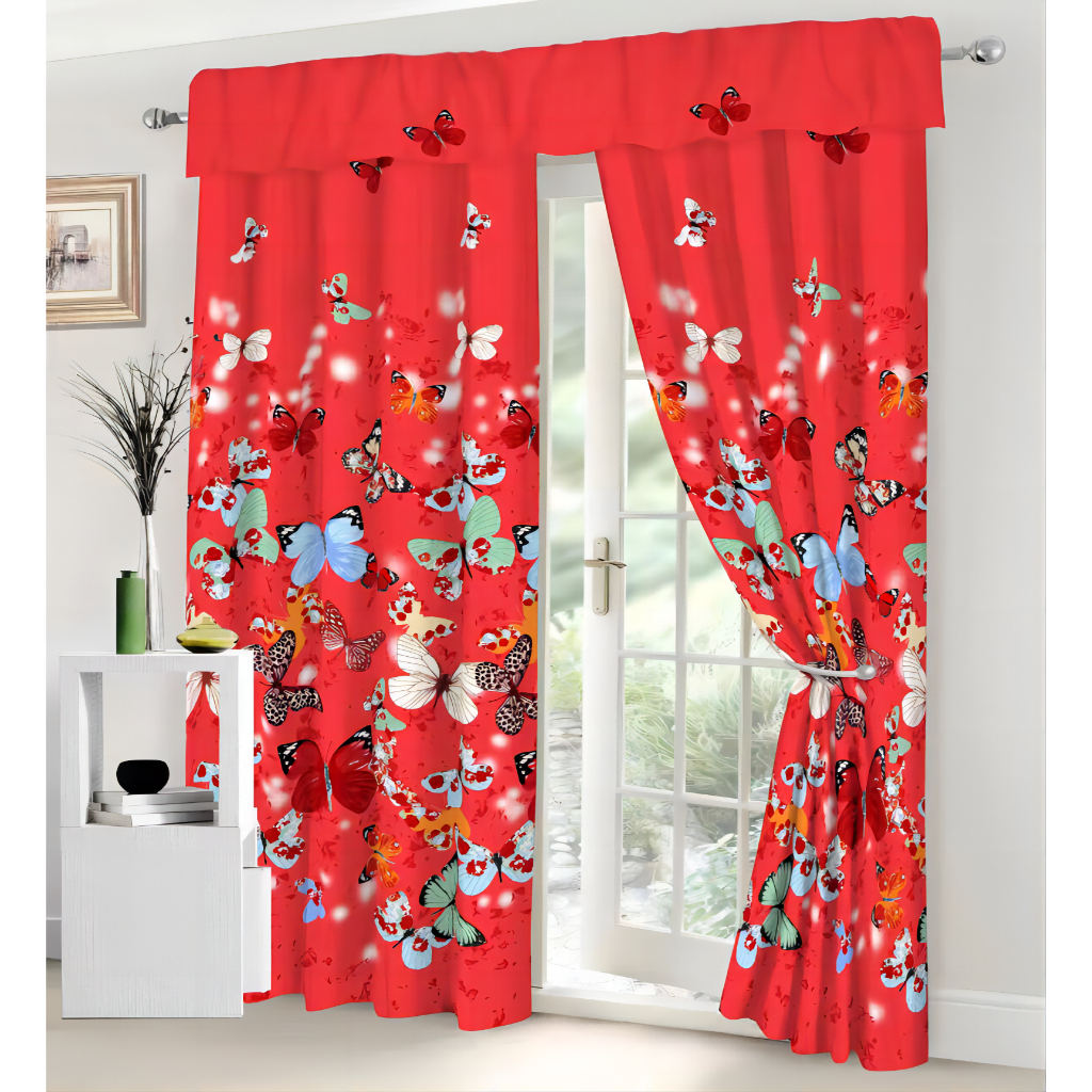 2023 new design curtain 100 * 210cm door curtain curtain high-end Kurtina butterfly door curtain ...