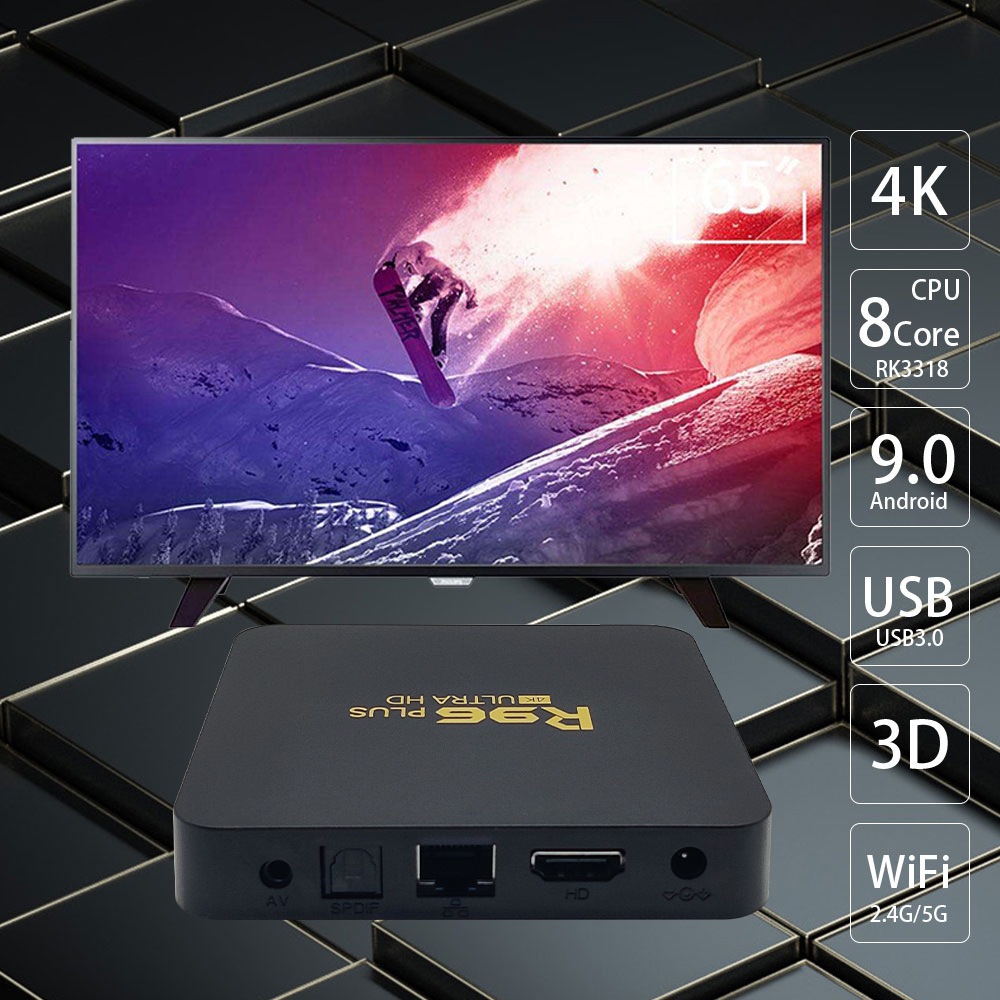 TV Box For Smart TV 4K Portable Wifi 2.4Ghz Media Player Set Top Box ...