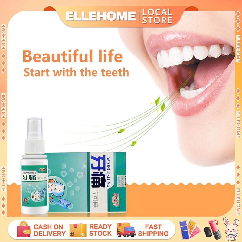 Toothache Spray，35ml Plant Extracts Tooth Decay Gum Allergy ...