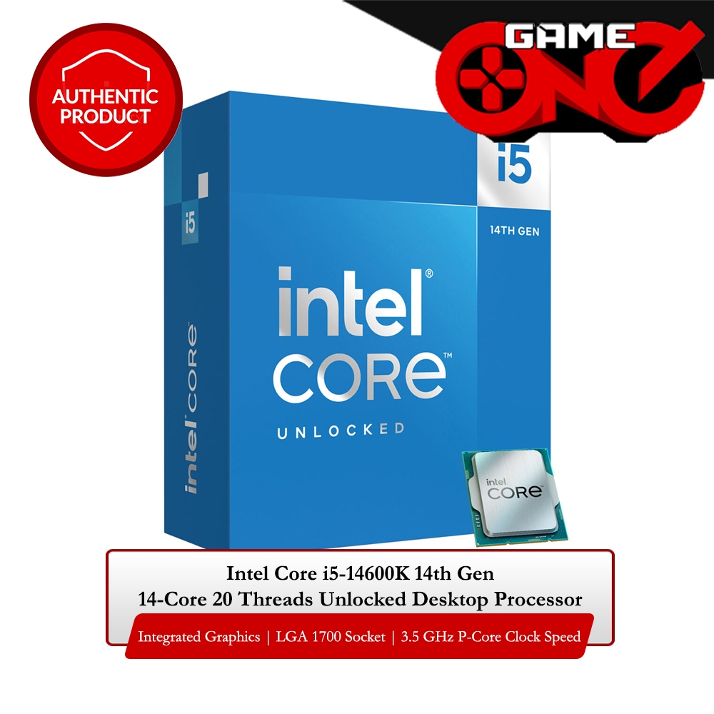 Intel Core i5-14600K 3.5 GHz 14-Core 20 Threads LGA 1700 Unlocked Desktop Processor | Shopee ...