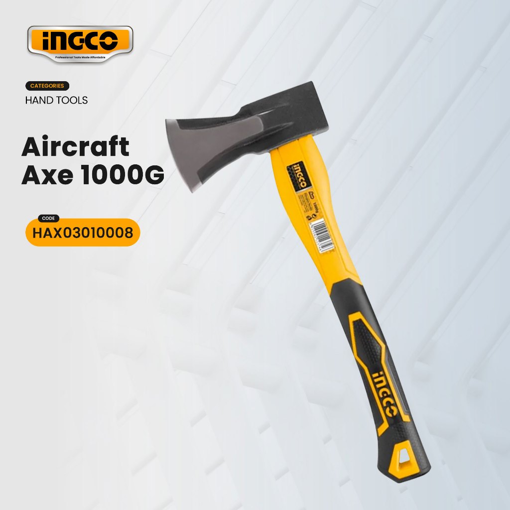 INGCO 1000G AIRCRAFT A.x.e With Fiberglass Handle for Outdoor Wood ...