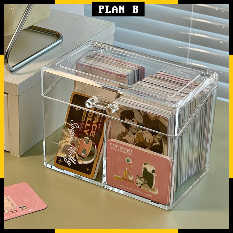 Pokemon NBA Card Storage Box Photocards Display Card Case Transparent ...