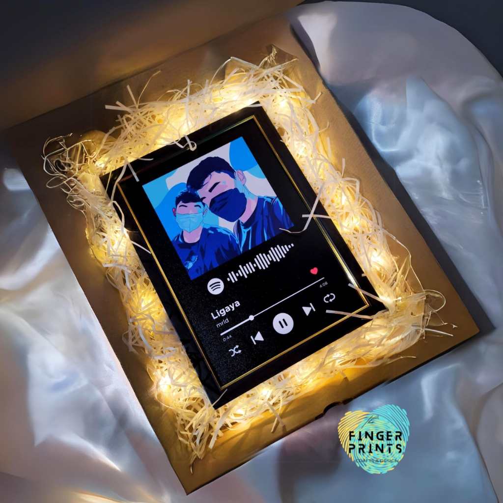 A4 Personalized Spotify Frame (Scan to Play) Customize Gift | Shopee Philippines