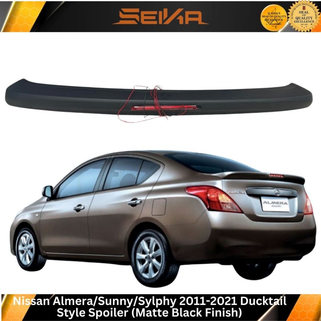 Nissan Almera Spoiler, /Sunny/Sylphy 2011-2021, Ducktail Style Spoiler ...