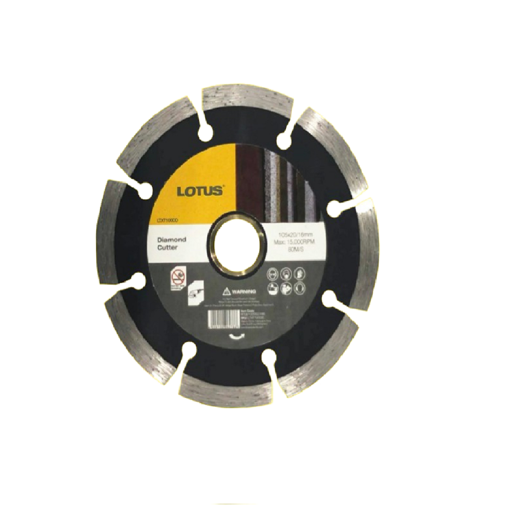 LOTUS Dry Diamond Cutter Cutting Disc Wheel Blade 4" Inch Cutting Tools ...