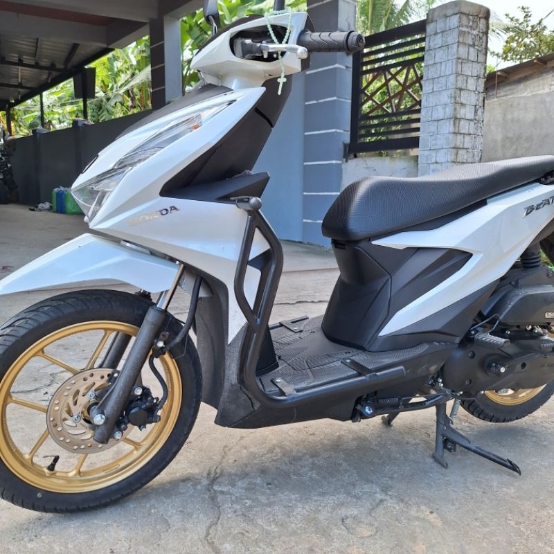 HONDA BEAT V3 - CRASHGUARD SMALL DESIGN(powdercoated) | Shopee Philippines