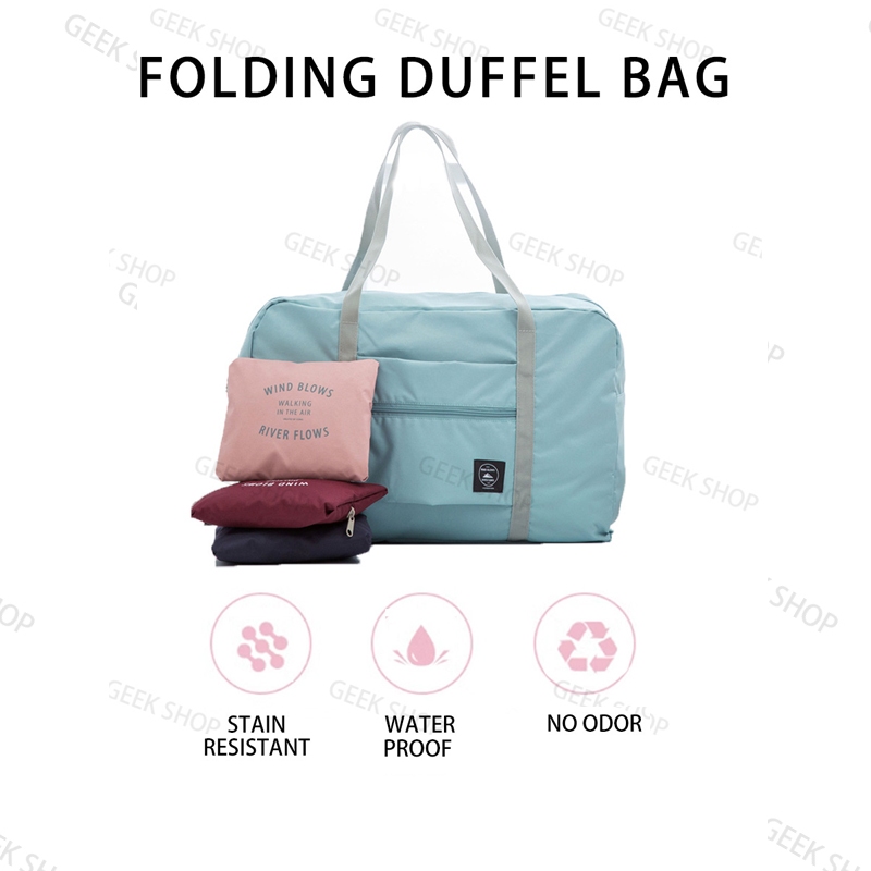 Folding Carry Bag Travel Bag Waterproof Large Gym Capacity Wear ...