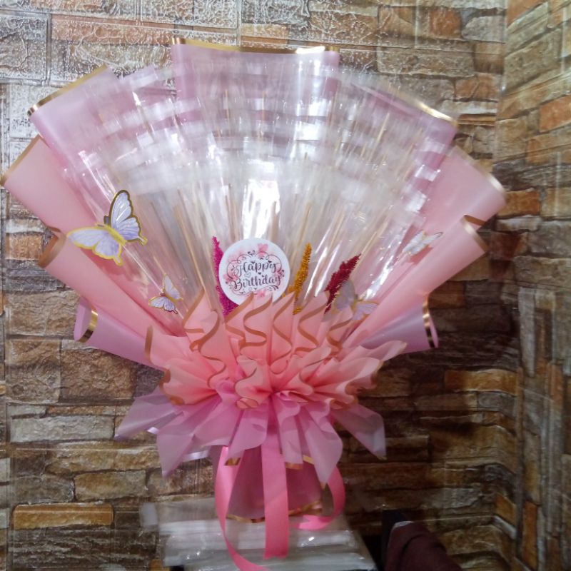 DIY EMPTY BOUQUET FOR MONEY BOUQUET with (LIGHT) | Shopee Philippines