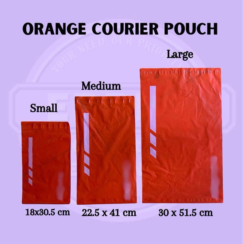 Orange Courier Pouch (S, M, L) | Shopee Philippines