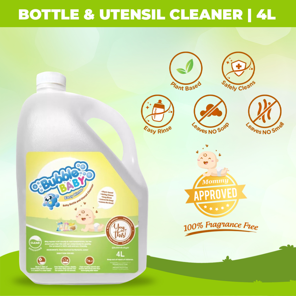Bubble Baby Bottle & Utensil Cleaner 4L | Shopee Philippines