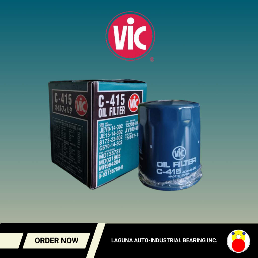 VIC Oil Filter C-415 for Mitsubishi Lancer, Mirage, Honda Jazz, City ...