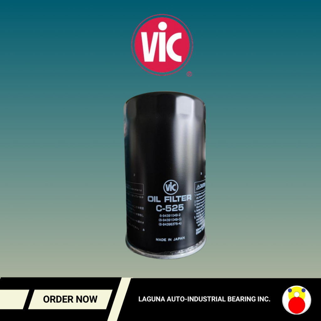 VIC Oil Filter C-525 for Isuzu 6HE1, FSR34 N,FVM34 6HK1-TCN | Shopee ...