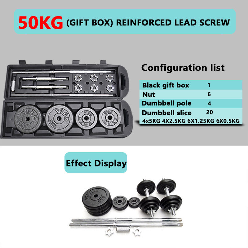 Dumbbell Set 5/15/10/20/30/50/55KG Adjustable Barbell Set All In One ...