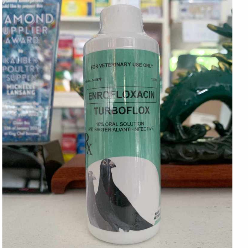 Turboflox 120 ml bottle , Antibacterial/ Anti-infective for Pigeons ...