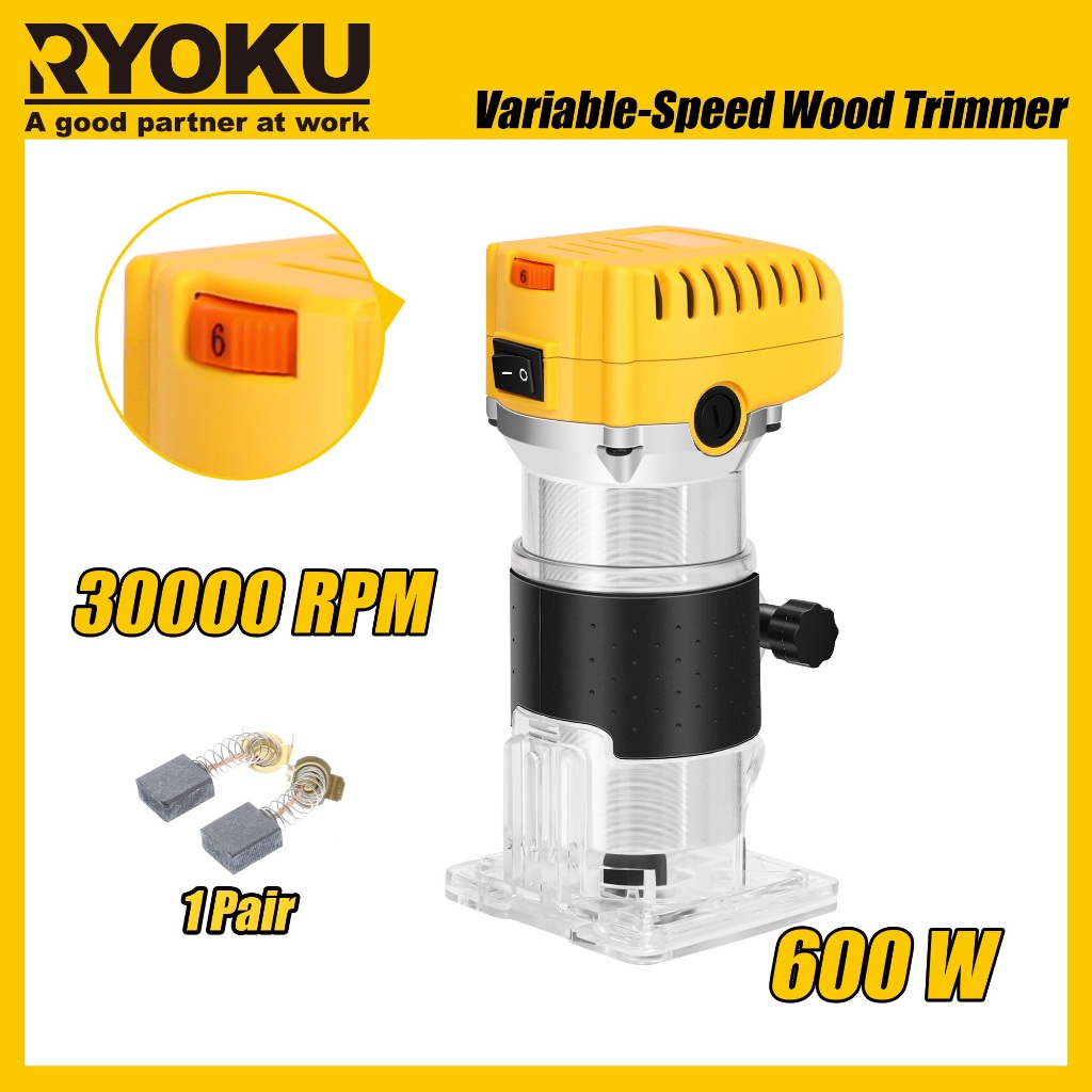 Ryoku 600W Variable-Speed Wood Trimmer Machine Power Tools | Shopee ...