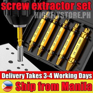 Screw Extractor Reverse Drill Bit and Bolt Extractor, Easily Remove ...