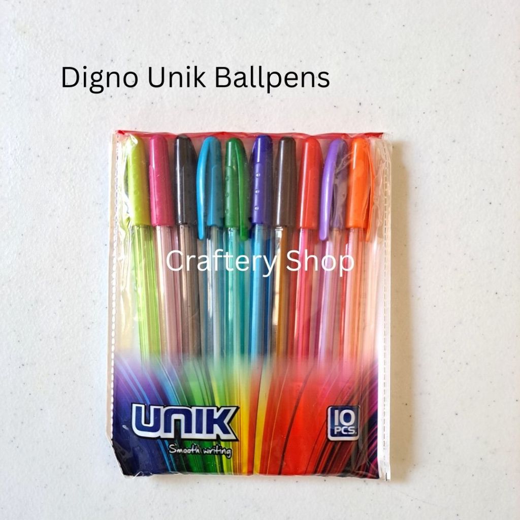 Digno Unik Ballpen Set 10 colors | Shopee Philippines