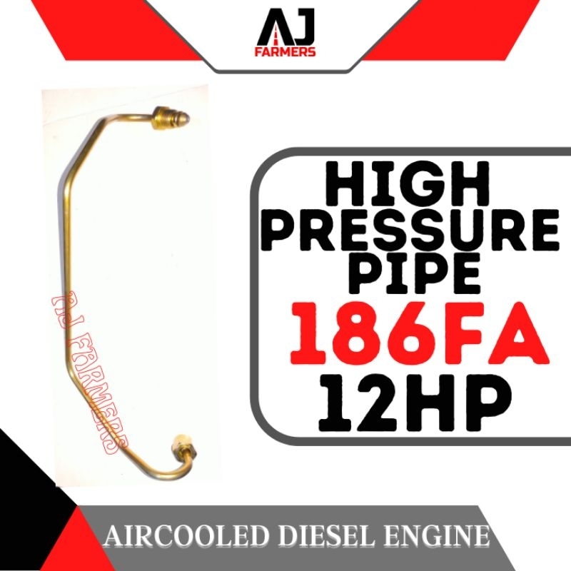 High Pressure Pipe Fuel Injection Aircooled Diesel Engine 186FA 12HP ...