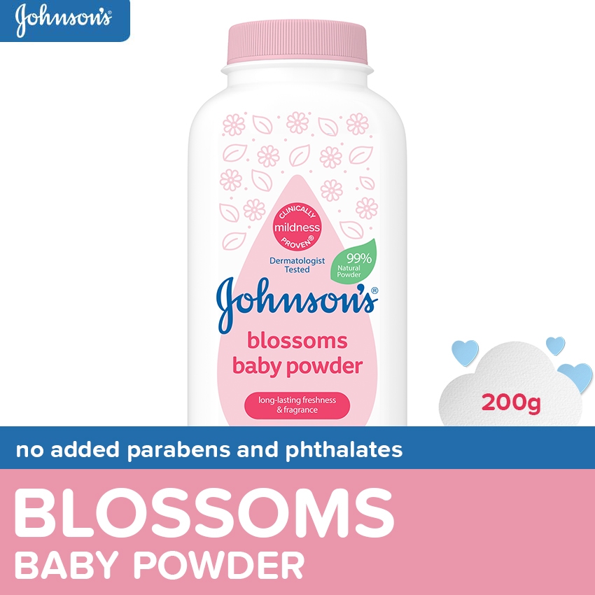 JOHNSONS N JOHNSONS Blossoms Baby Powder 200g | Shopee Philippines