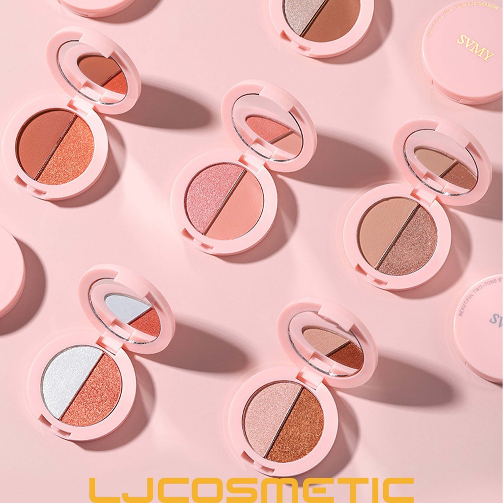 two color Eye Makeup Eyeshadow Palette Smooth Matte & Shimmer Eye ...