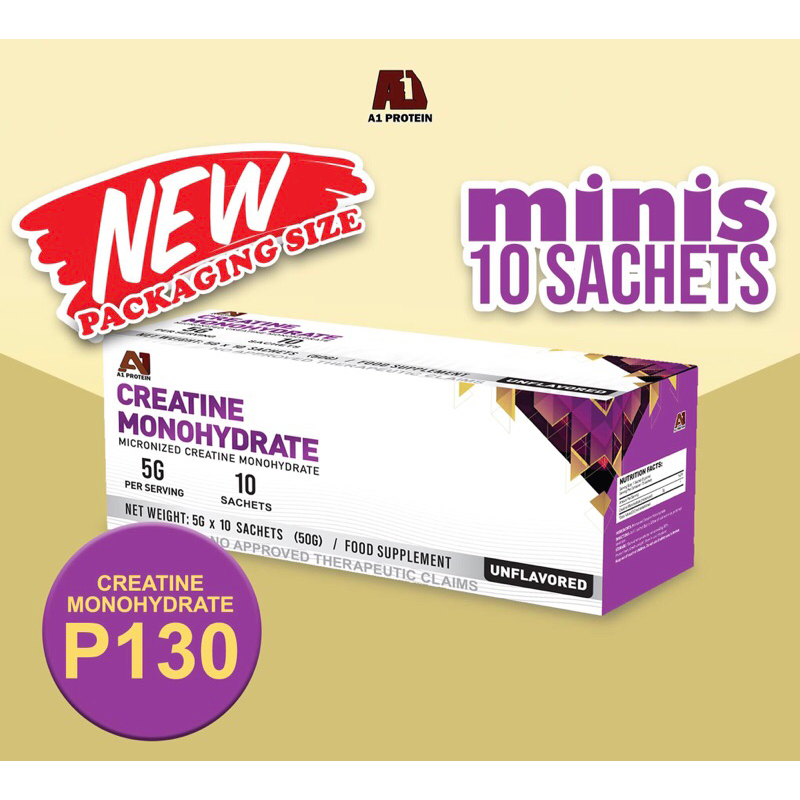 A1 Protein Creatine Monohydrate 10pcs | Shopee Philippines