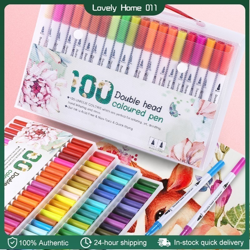 12/24/36/48 Colors Watercolor Brush Pen Colors Marker Pens Painting ...