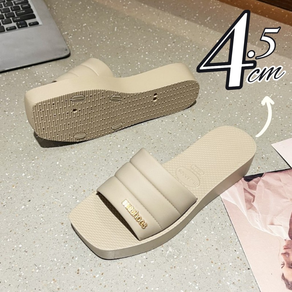 BS Rubber New Trend Mid-Thick Slippers for Women #Mia-201411 (add 1 ...