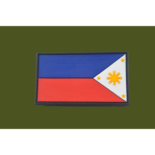 PVC Rubber with Hook Velcro - Philippine Flag | Shopee Philippines