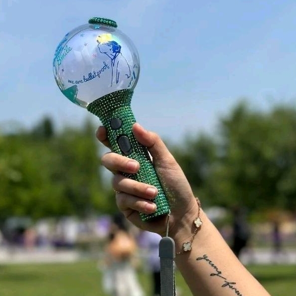 Rhinestone BTS Army Bomb Skin Sticker for MOTS or version 4 Lightstick ...