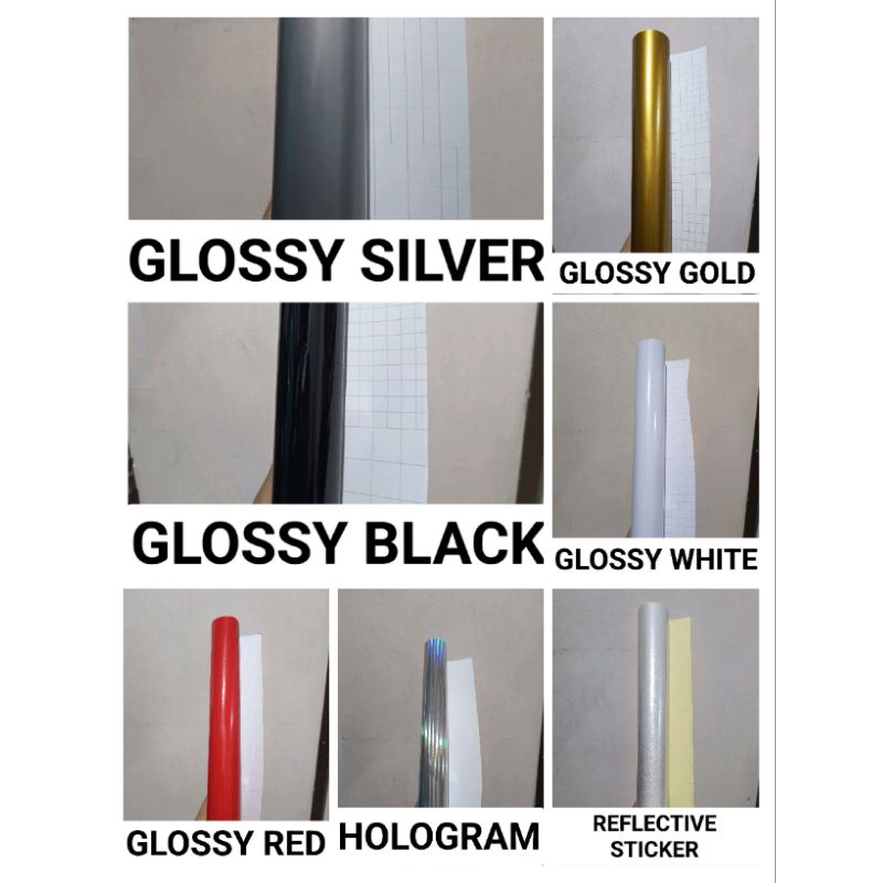 COLOR CUTTING VINYL STICKER (1FT X 12FT MINIMUM) | Shopee Philippines