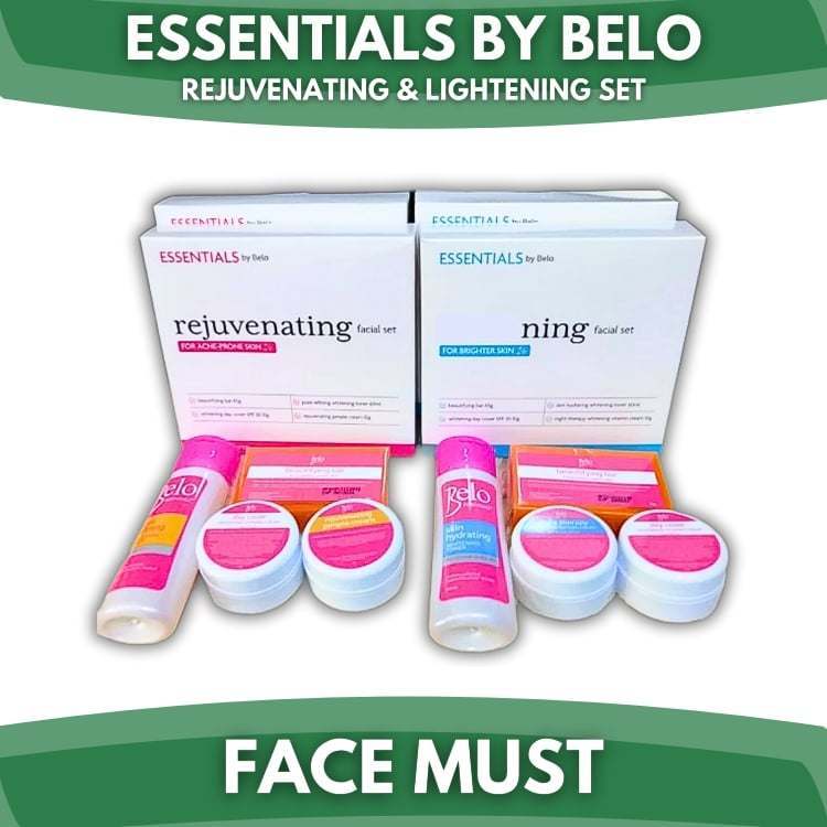 Essentials by: BELO Rejuvenating Facial Set/Whitening Set | Shopee ...