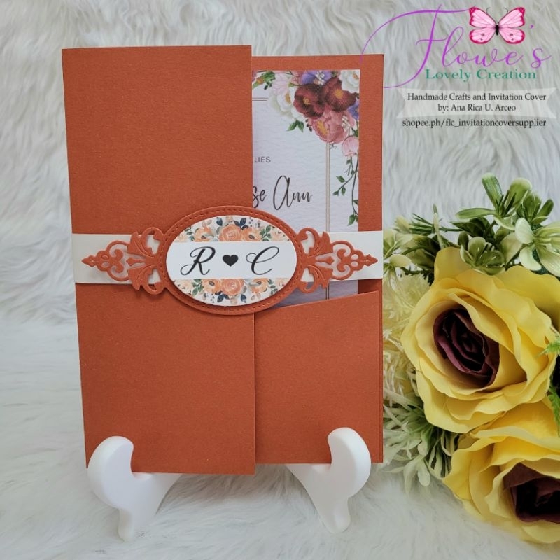 FLC ️ 5x7inches Single Fold Invitation Cover for Wedding/Birtbday/Debjt ...