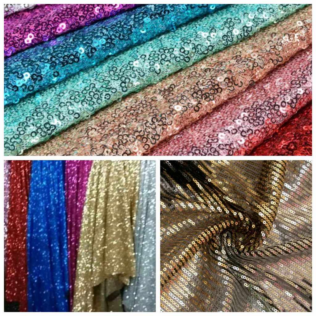 SEQUINS FABRIC FOR GOWN, COSTUME AND ETC.., 60'WIDTH (PER YARD ...